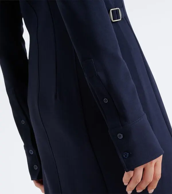 MUGLER Wool-blend Shirt Dress
