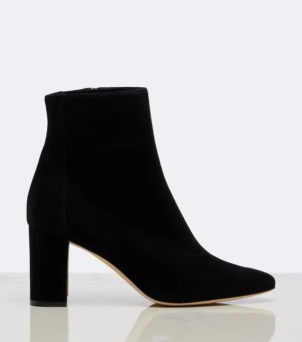 Manolo Blahnik Rosie Suede Ankle Boots