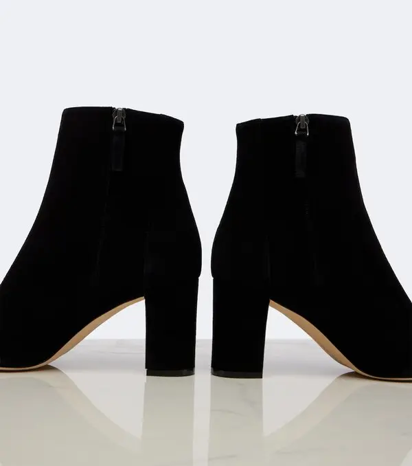 Manolo Blahnik Rosie Suede Ankle Boots