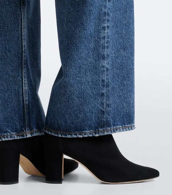 Manolo Blahnik Rosie Suede Ankle Boots