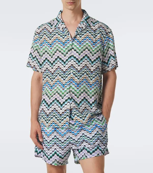 Missoni Greek Key Bowling Shirt