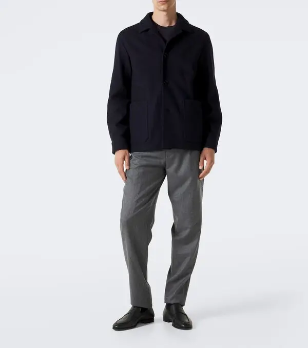 Zegna Cashmere And Wool Blouson Jacket