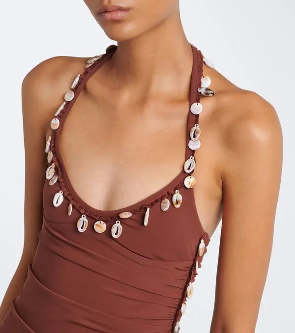Christopher Esber Beach Quartz Embellished Jersey Minidress