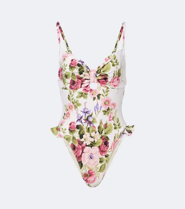 MONTCE Devin Floral Ruffled Swimsuit - Multicoloured