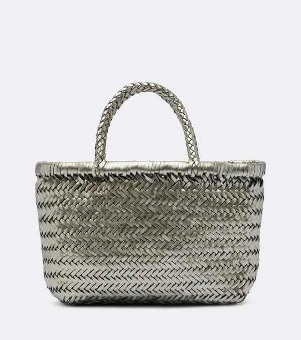 Rixo X Dragon Diffusion Lysia Leather Top-handle Bag - Silver
