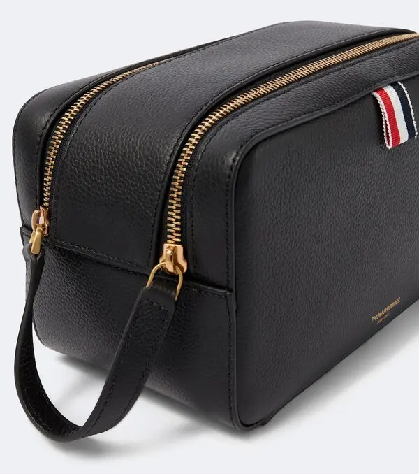 Thom Browne Leather Toiletry Bag