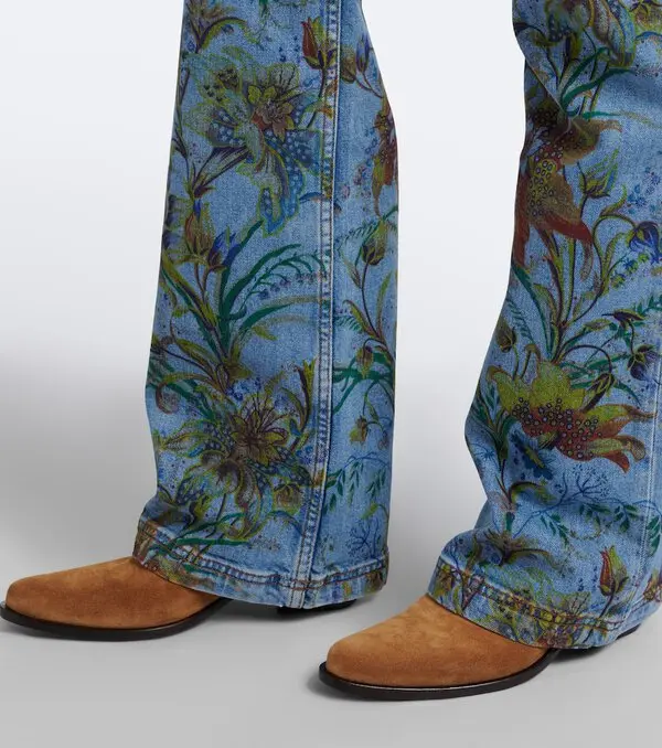 Etro Floral Flared Jeans