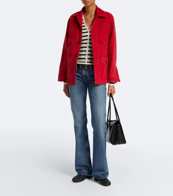 Veronica Beard Anwin Striped Wool Cardigan