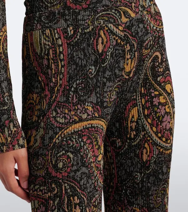 Etro Paisley Jacquard Flared Pants