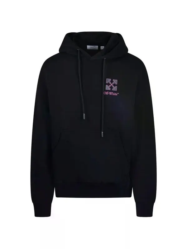 Off-White Arrows-print Hoodie - Black