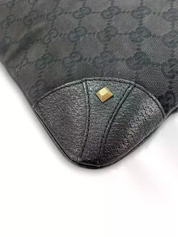 Gucci 2010s Gg Supreme Studded Shoulder Bag