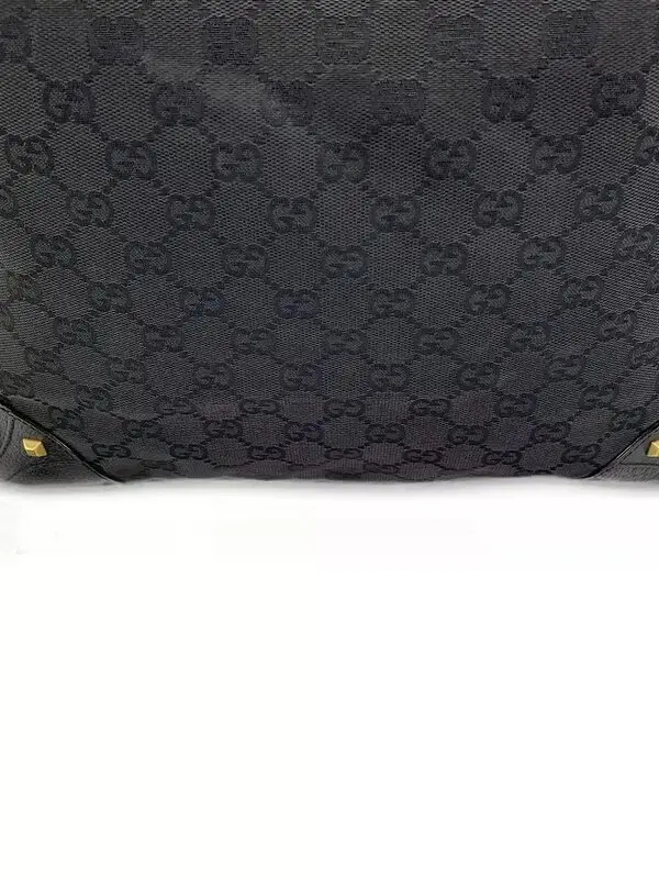 Gucci 2010s Gg Supreme Studded Shoulder Bag