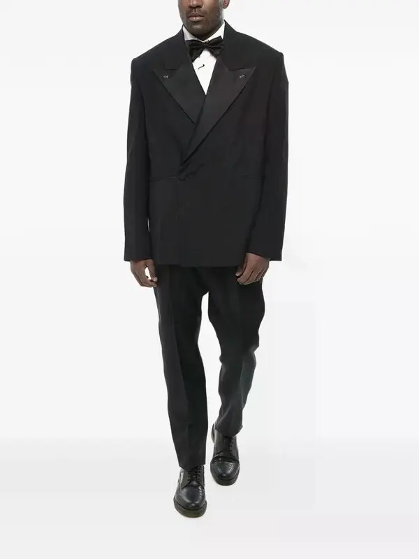 Givenchy Double-breasted Satin-lapel Blazer