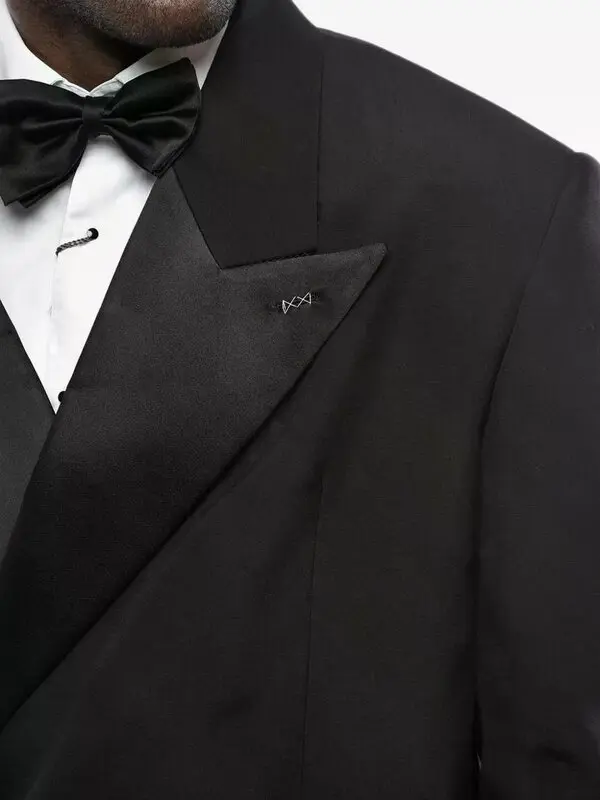 Givenchy Double-breasted Satin-lapel Blazer