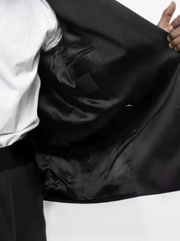 Givenchy Double-breasted Satin-lapel Blazer