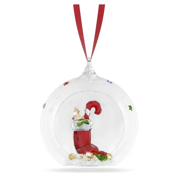 SWAROVSKI Holiday Cheers Stocking And Candy Ball Ornament - Multicoloured