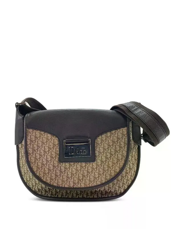 Dior 2000s Street Chic Logogram Shoulder Bag - Neutrals