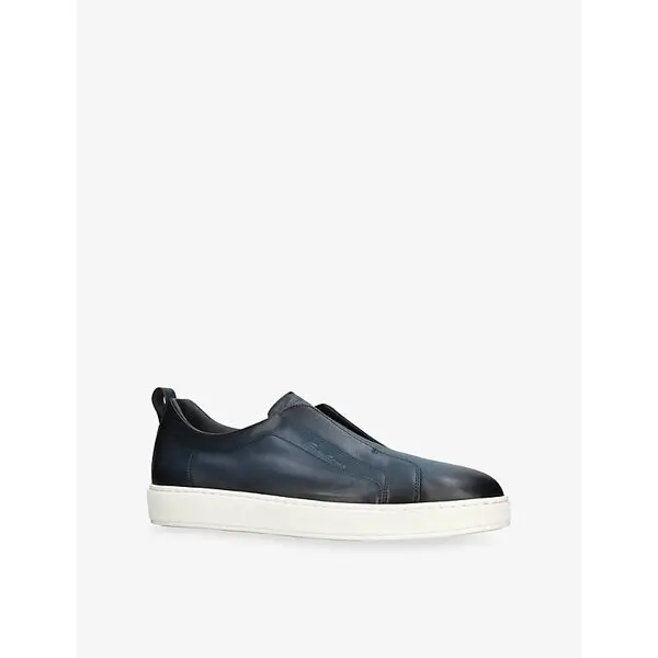 Santoni Victory Unlined Leather Trainers