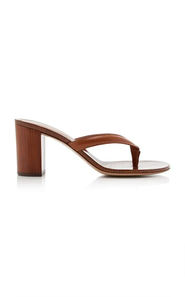 GIANVITO ROSSI Leather Sandals - Brown