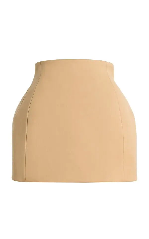 Wardrobe.NYC Rhw Sculpted Skirt Mini - Neutral