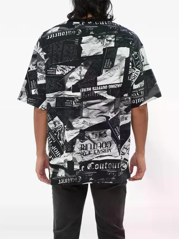 Versace Newspaper-print T-shirt