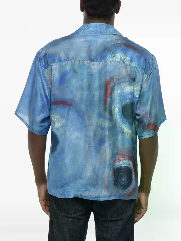 Marni Printed Silk Bowling Shirt