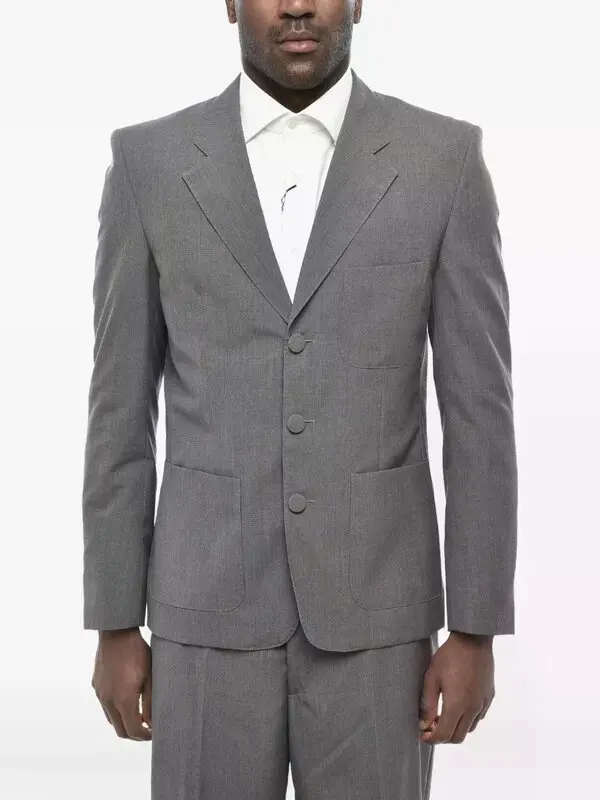 Givenchy Single-breasted Patch-pocket Blazer - Grey