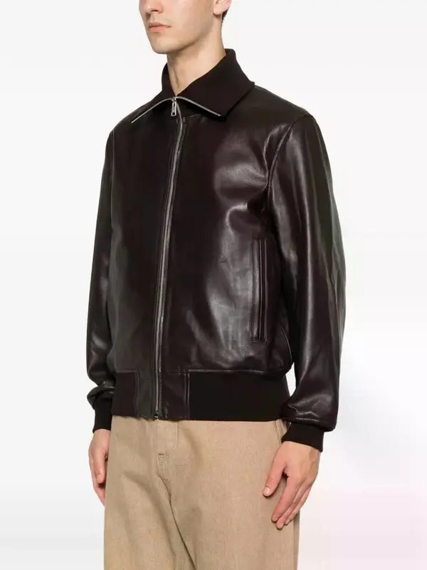 Sandro Ribbed-trim Trucker-collar Jacket