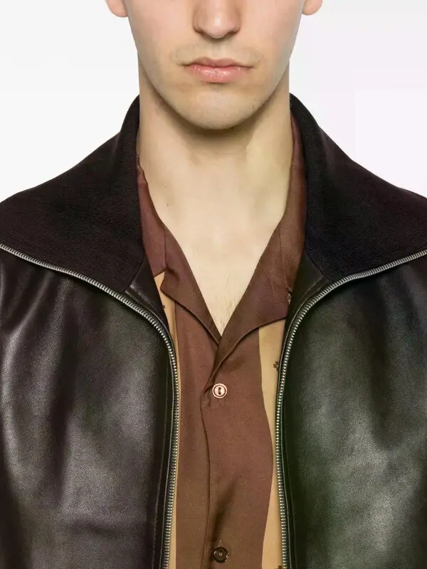 Sandro Ribbed-trim Trucker-collar Jacket