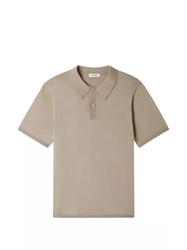 Sandro Short-sleeve Polo Shirt - Neutrals