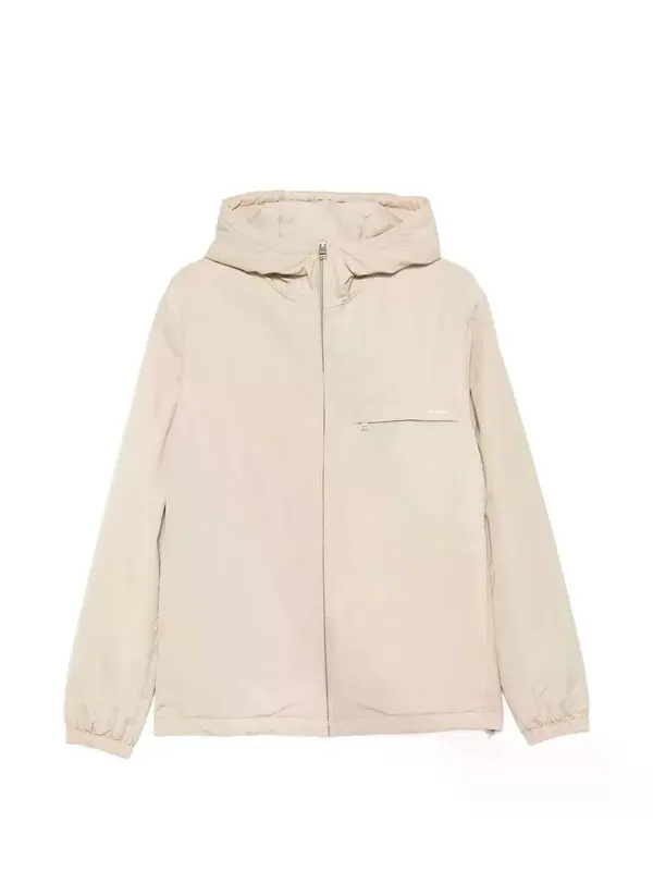 Sandro Logo-detail Zip-up Jacket - Neutrals