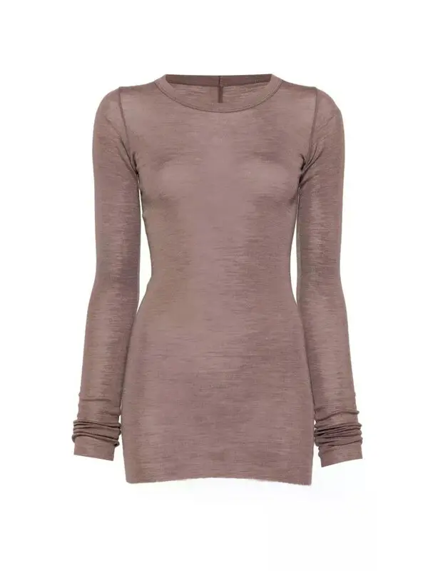 Rick Owens Ribbed Long-sleeves T-shirt - Purple