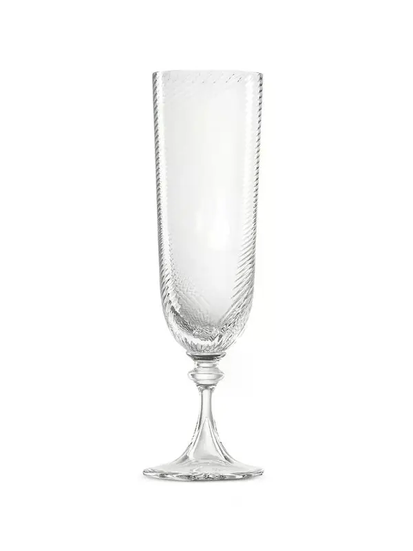 NASONMORETTI 362 Textured Flute Glass - White