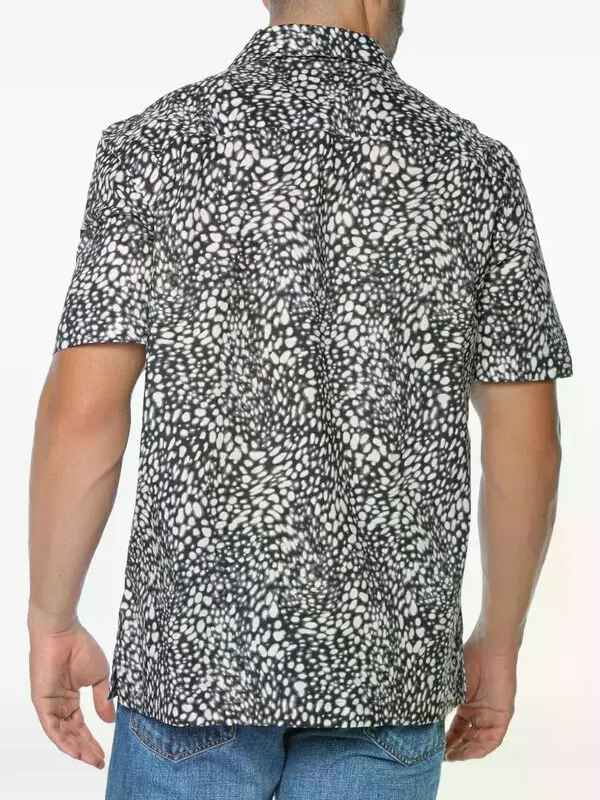 Michael Kors Stingray-print Camp-collar Shirt