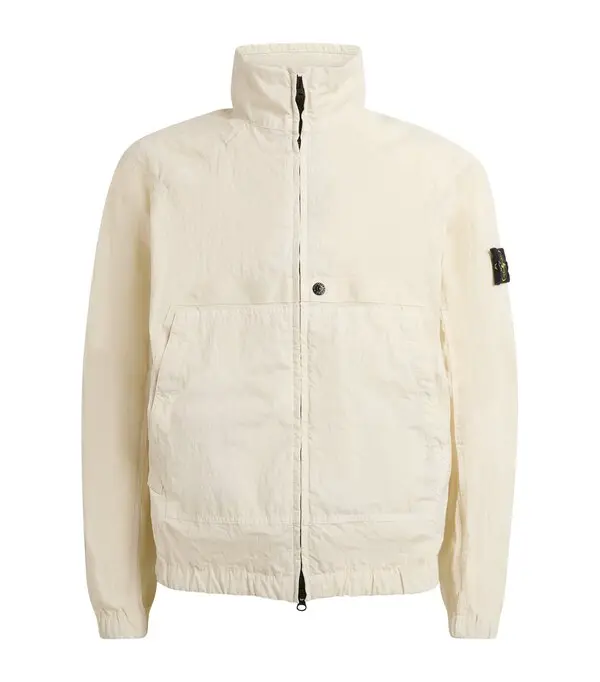Stone Island Warp Nylon Ribbed Jacket - Ivory