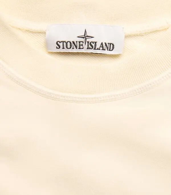 Stone Island Cotton Compass Logo Sweatshirt
