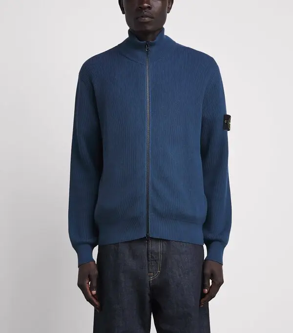 Stone Island Cotton Zip-up Cardigan
