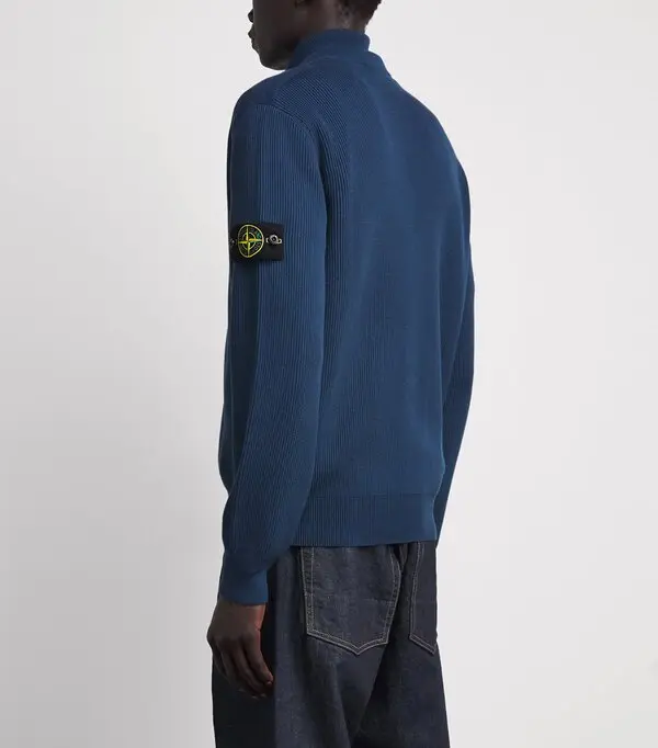 Stone Island Cotton Zip-up Cardigan
