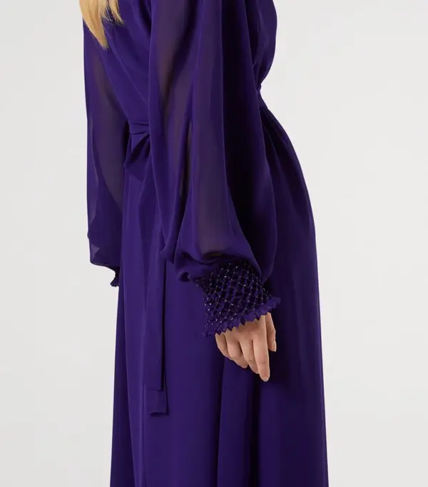 Marina Rinaldi Gauze Maxi Dress And Cardigan