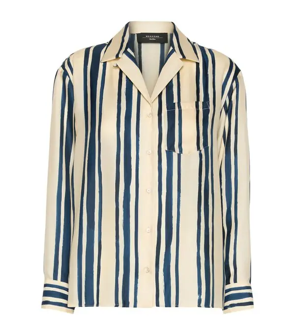Max Mara Silk Stripe Shirt