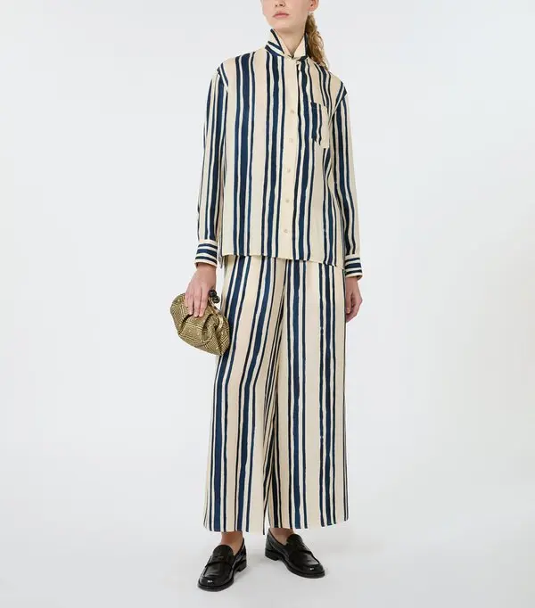 Max Mara Silk Stripe Shirt