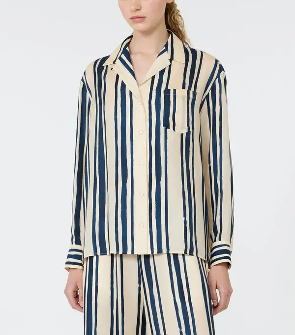 Max Mara Silk Stripe Shirt