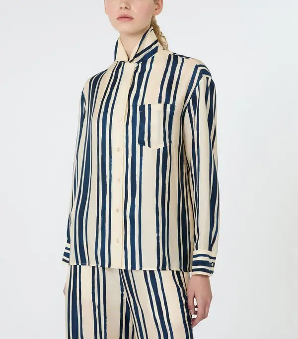 Max Mara Silk Stripe Shirt