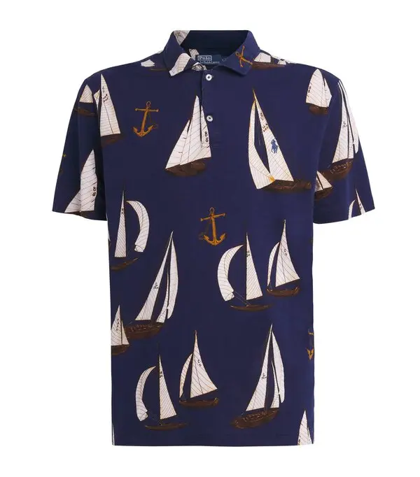 Polo Ralph Lauren Linen-cotton Sailboat Polo Shirt
