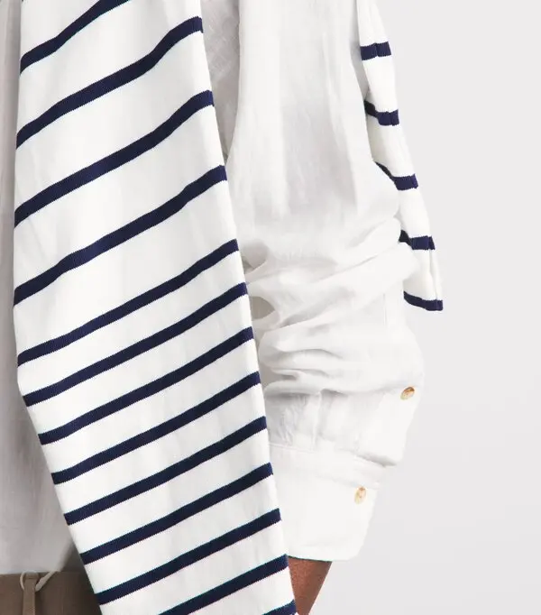 Polo Ralph Lauren Linen Polo Pony Shirt - White