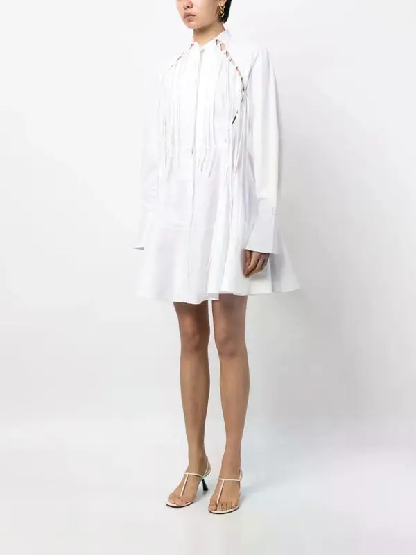 Palmer//harding Connected Cotton Flared Dress