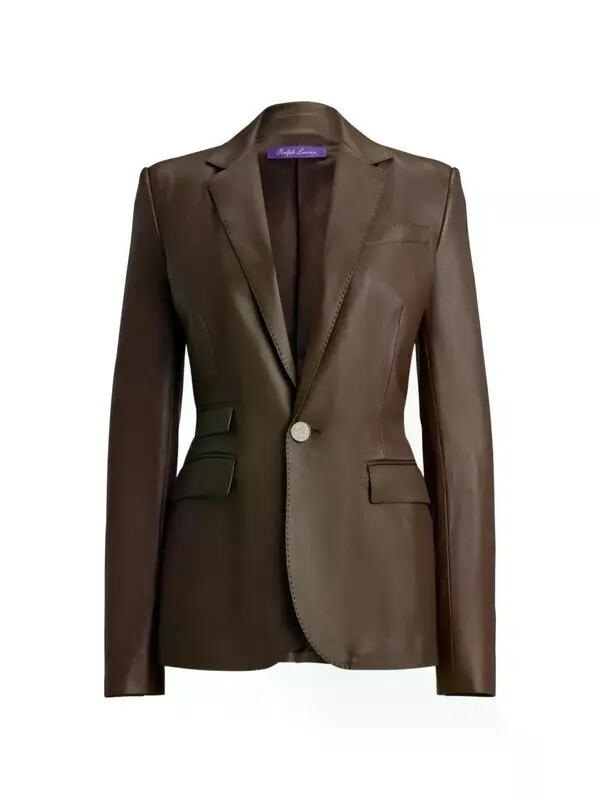 Ralph Lauren Parker Leather Jacket - Brown