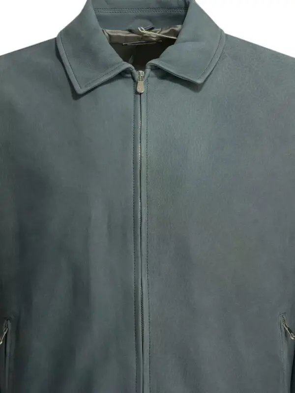 Brunello Cucinelli Zip-up Light- Leather Jacket