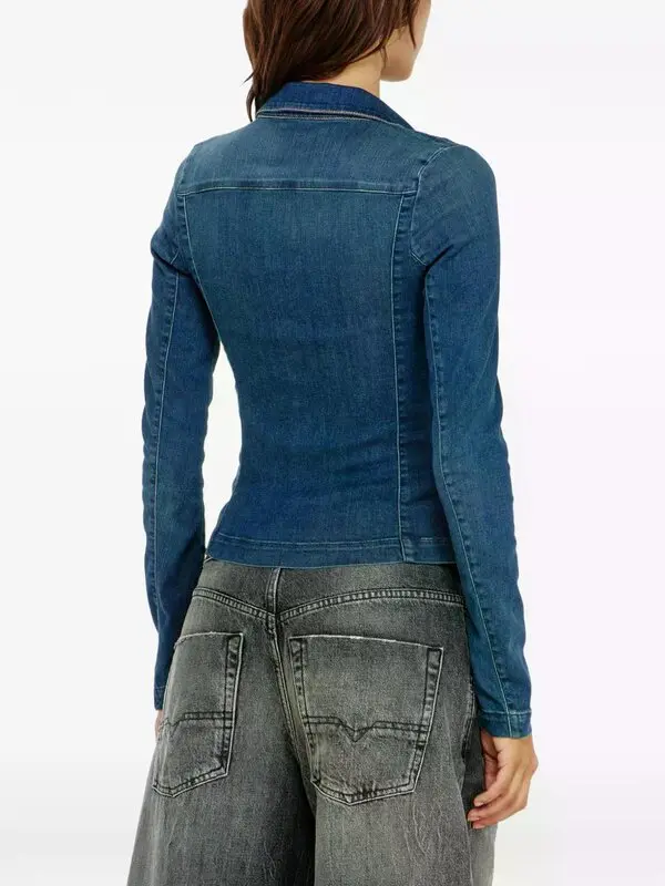 DIESEL® Full-zip Shirt In Denim