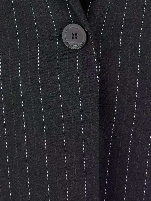 SEMICOUTURE Pinstripe-pattern Single-breasted Jacket